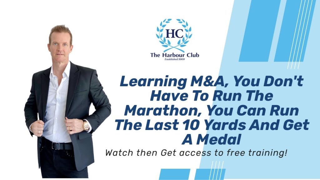 Learning M&A, You Don't Have To Run The Marathon, You Can Run The Last ...